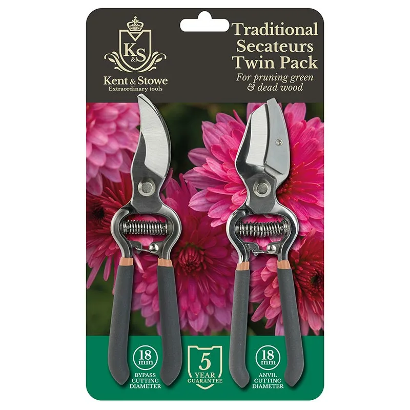 Twin pack Traditional Secateurs - Elmwood Garden Centre - Emerson's Green
